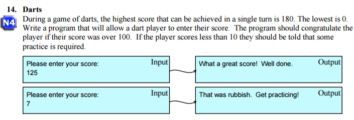 Selection If elif else Python