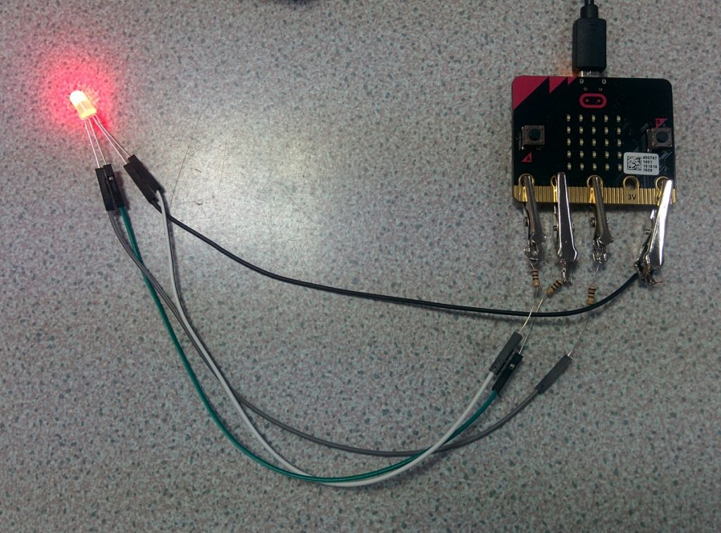 Microbit RGB LED Tutorial - Microbit - LearnLearn.co.uk