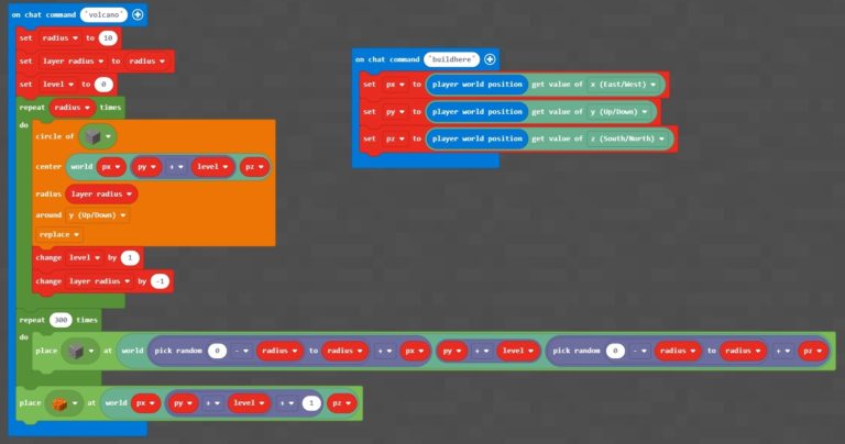 MineCraft Education Edition - Code A Volcano Tutorial - LearnLearn Raspberry Pi Hacking